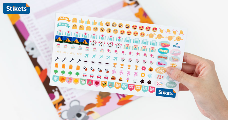 Stickervel voor planners en kalenders - Stikets