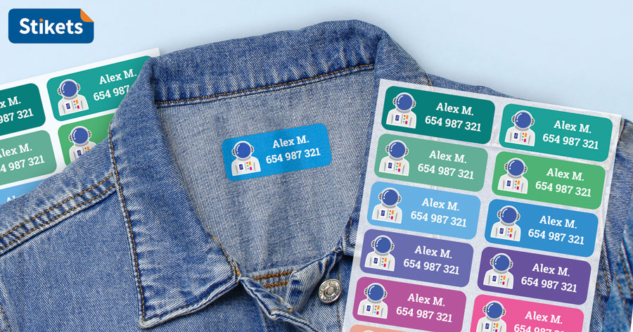Middelgrote naamlabels voor kleding - Stikets